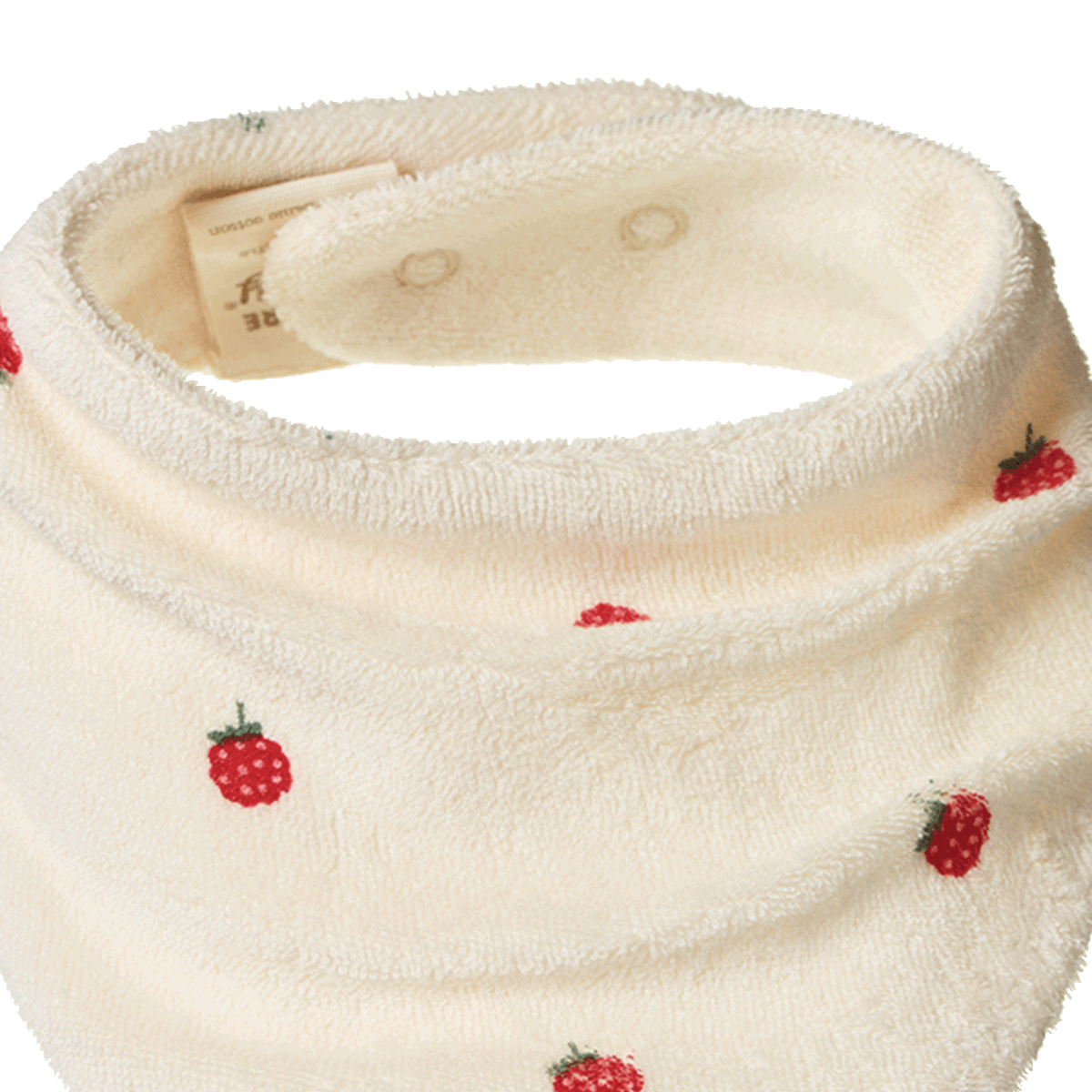 Terry Triangle Bib | Raspberry Print – Blackbird Goods